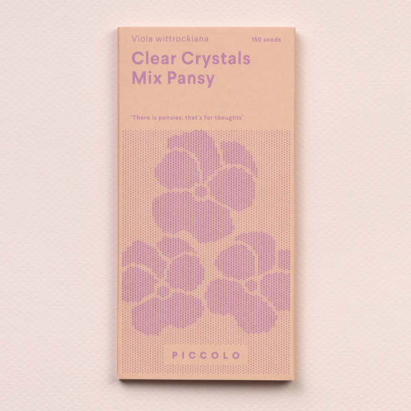 Pansy Clear Crystals Mix – Piccolo Seeds